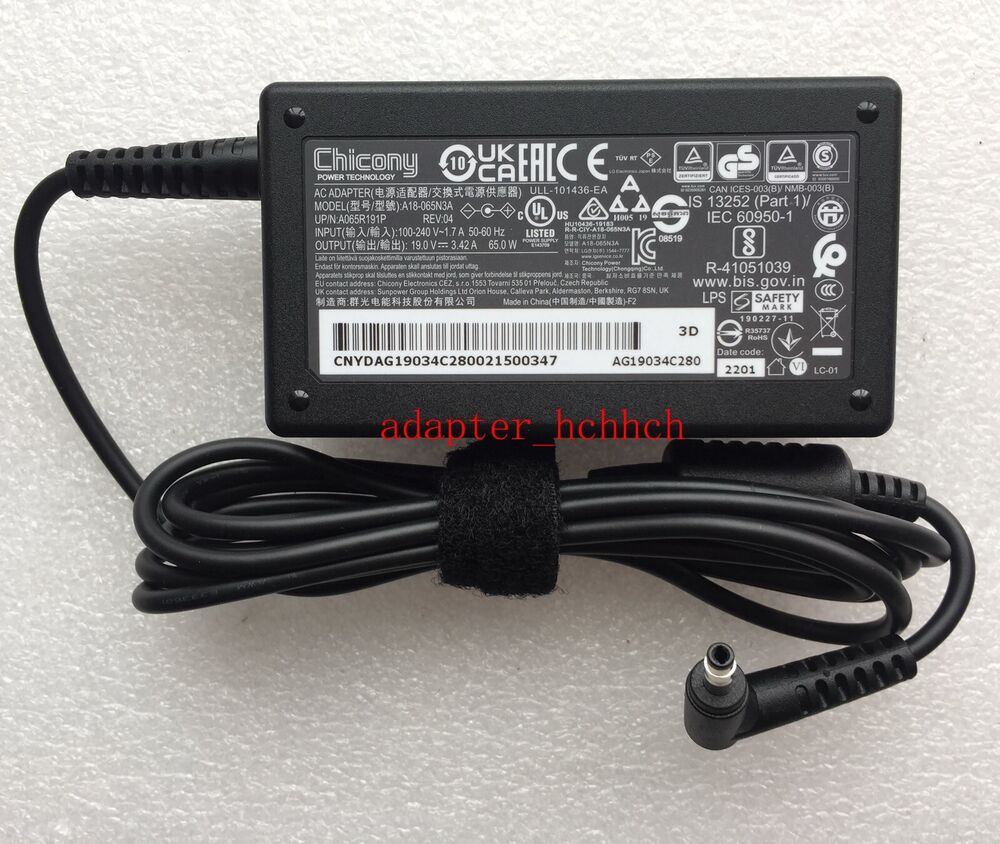New Original OEM Metabox Edge/R5 5625U/R7 5825U A18-065N3A 65W 19V AC/