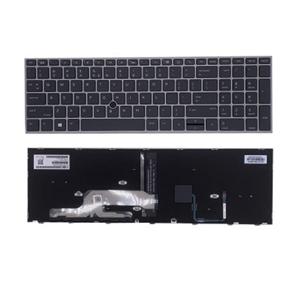 Laptop US Keyboard For HP ZBook 15 G5 ZBook 15 G6 With Backlit With Po ...