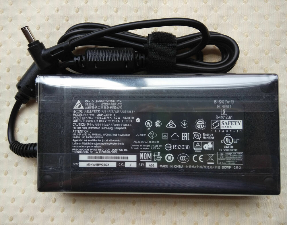 Original OEM Delta AC Adapter for ASUS ROG GR8 II/GTX1060 ADP-230EB T