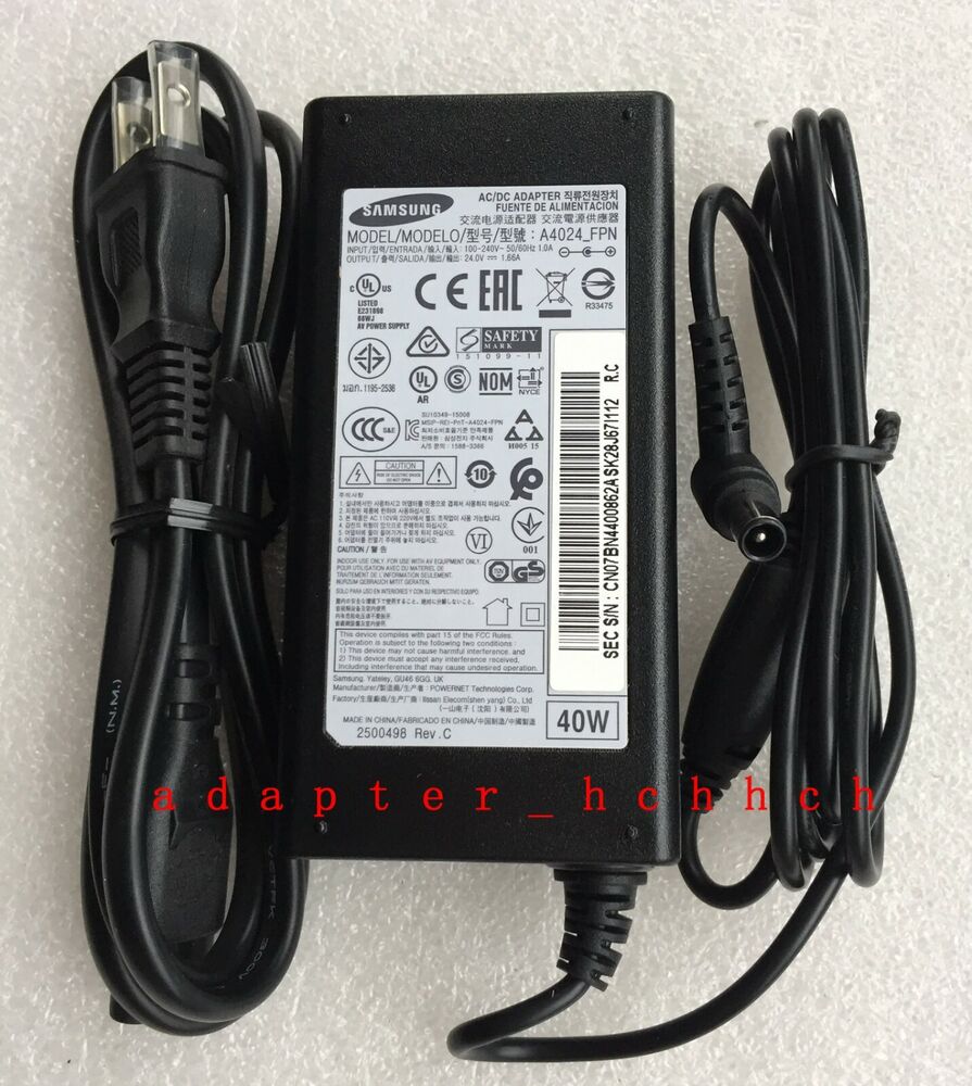 New Original Samsung 24V AC/DC Adapter for HW-K335/ZG HW-K335 A4024_FP ...