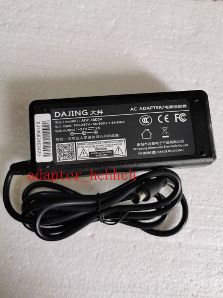 New Original DAJING 24V 2A AC Adapter＆Cord For TSC TDP-225 Barcode Lab