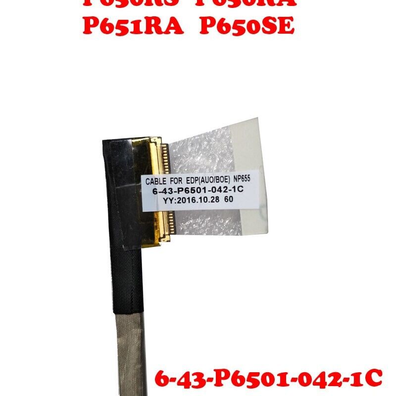 30PIN LCD Cable For CLEVO P650SE NP655 P650RS 6-43-P6501-042-1C 6-43-N ...
