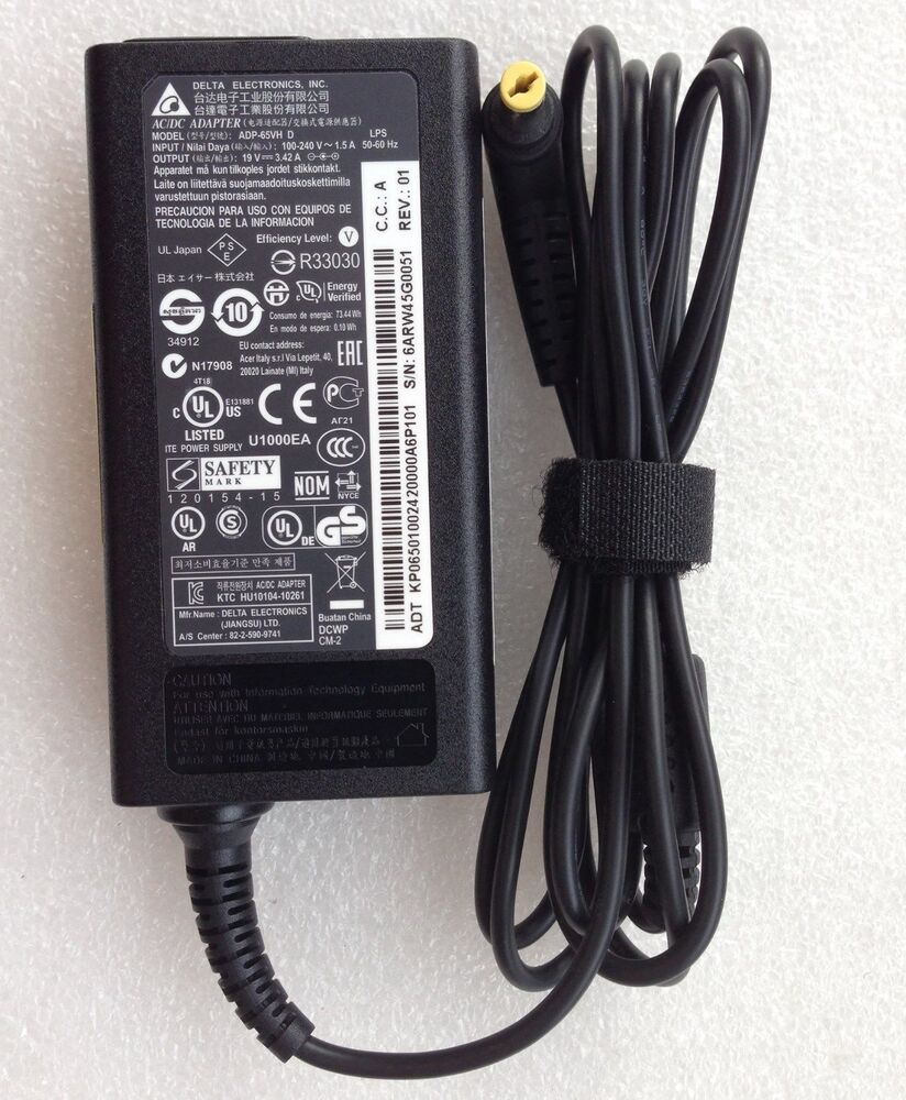 Original OEM Delta Acer Aspire ADP-65 VH D,KP.06501.002 65W 19V 3.42A ...