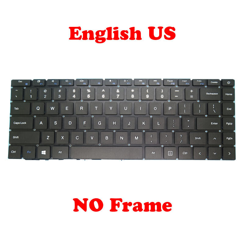 Laptop Keyboard For Teclast F6 13.3 English US Black NO Frame New Vers