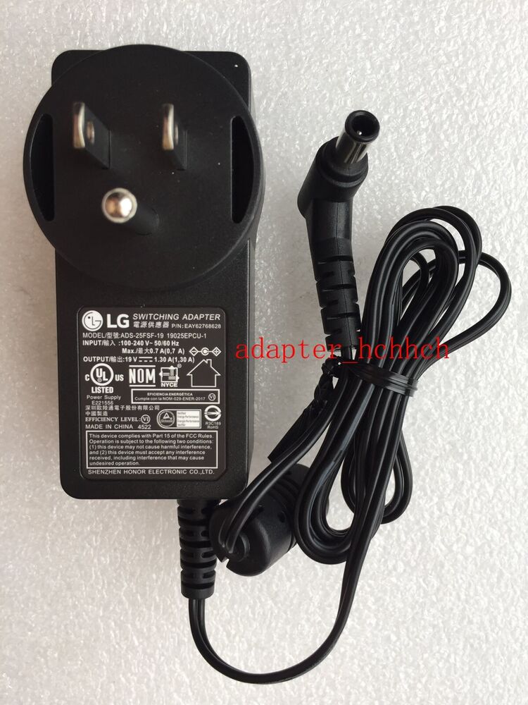 New Original LG EAY62768628 19V 1.30A Switching Adapter for LG LED-LCD