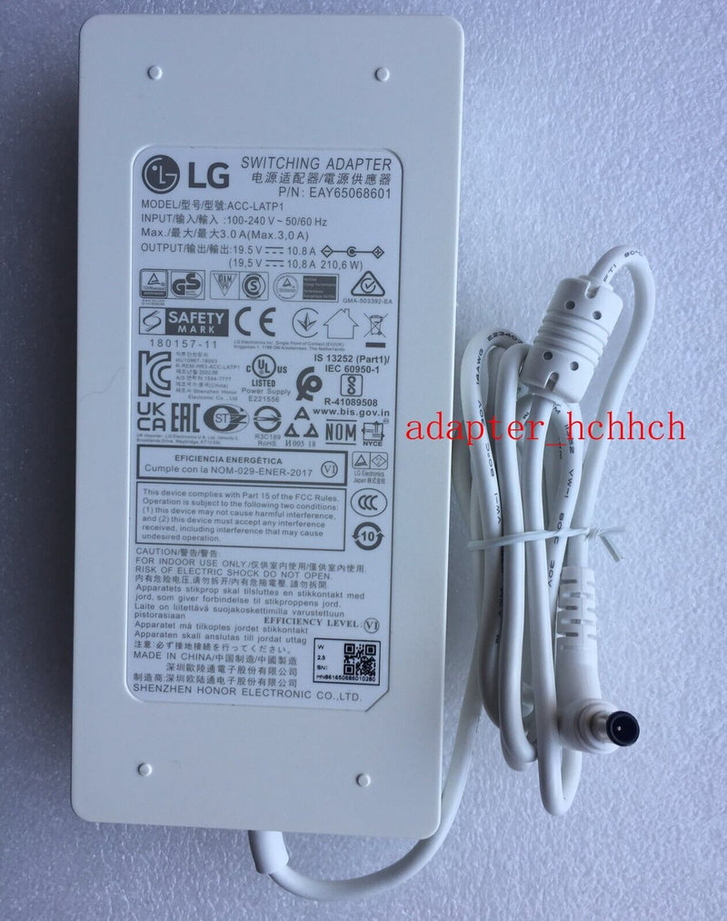 New Original LG 38WN95C-W LCD LED Monitor EAY65068601 19.5V 10.8A AC/D