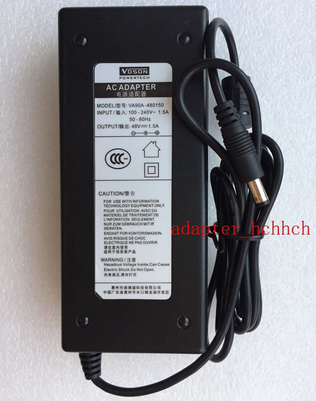New Original OEM 48V AC/DC Adapter For Hikvision EKI-K82T46C Kit 8CH 4