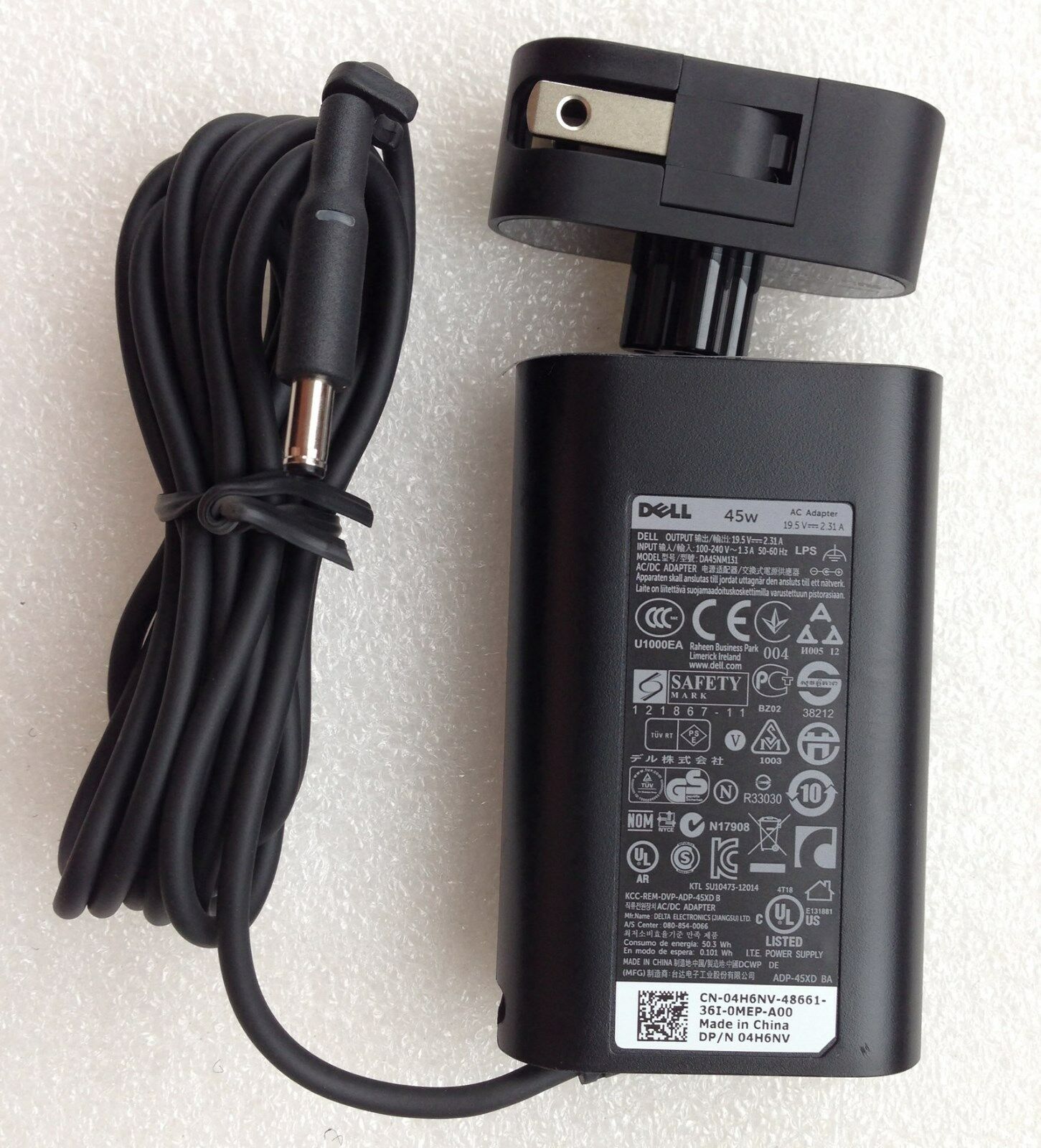Original Genuine OEM Dell AC/DC Adapter for Dell XPS 13 dncwt5130bw10