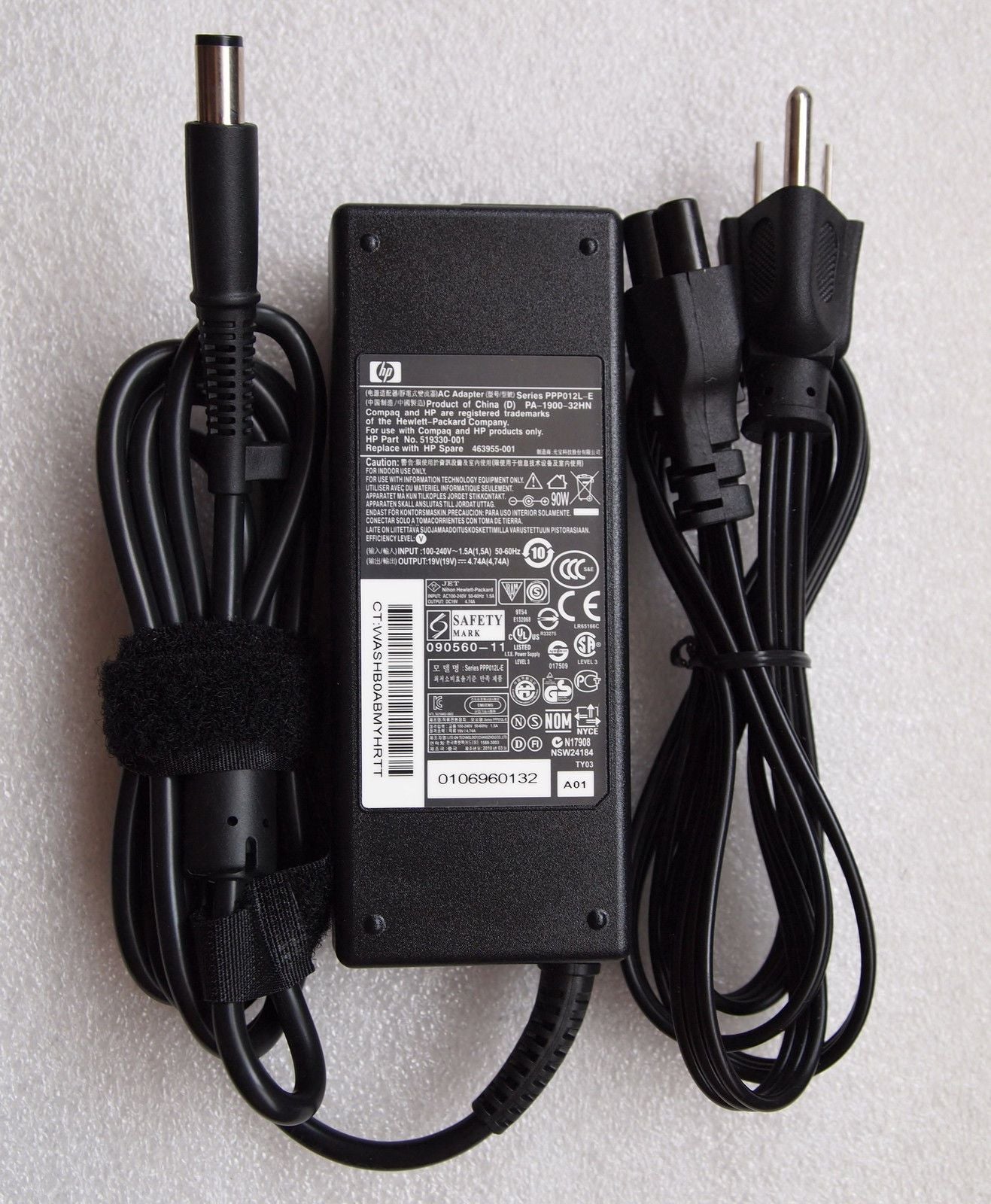 @Original Genuine OEM 90W AC Adapter for HP COMPAQ PPP012L-S PPP012H ...