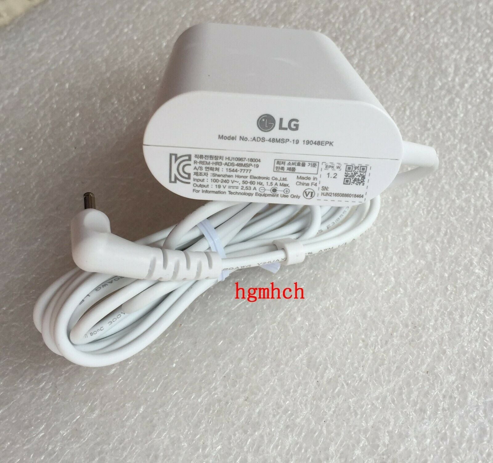 New Original OEM LG Gram 48W AC/DC Adapter for LG gram 14Z990-GR3IK U